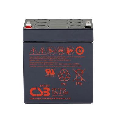 China CSB Battery GP1245 12V 4.5Ah Energy Storage Maintenance Free Rechargeable VRLA 12V 4.5Ah CSB Battery for sale