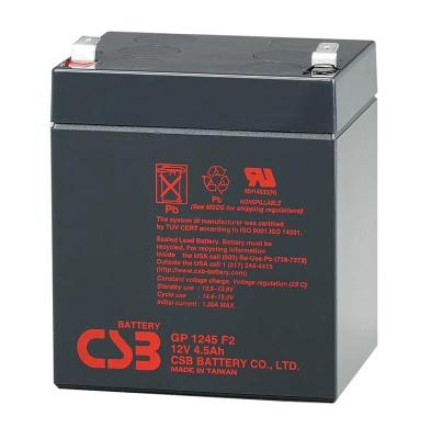China CSB Battery GP1245 12V 16W High Performance Rechargeable Maintenance-Free VRLA 16W Battery for sale