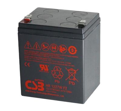China CSB Battery HR1227W 12V 27W Rechargeable Maintenance-Free Lead Acid AGM Battery for sale