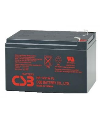 China HR1251W 12V CSB Battery 51W 12V 12Ah Rechargeable Maintenance-Free Lead Acid Battery for sale