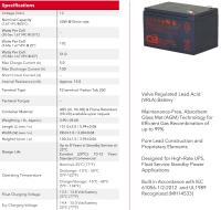 China CSB Battery HRL1250W 12V 50W High Performance Rechargeable Lead-Acid Dry Gel Batteries for Electric Power for sale