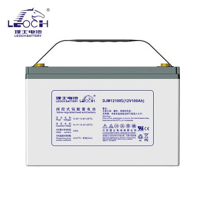 China Electric Energy 1.2 Wh 12V100AH Leoch DJM12100 Maintenance Free Lead Acid Gel Battery Chargeable and Durable for sale