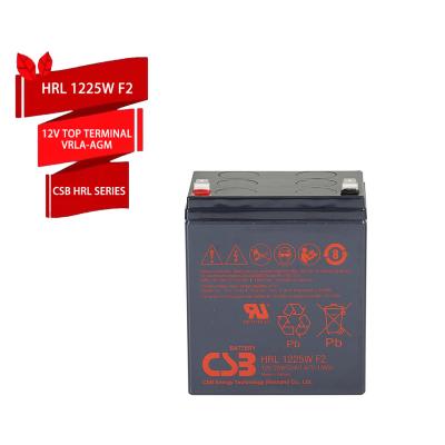 China CSB HRL1225W F2 Sealed Lead Acid Battery Extremely High Current 12V 25W 12V 5Ah Gel Battery With F2 Terminal for sale