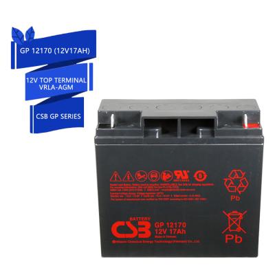 China CSB GP12170 12V 17Ah VRLA Battery for UPS Systems for sale