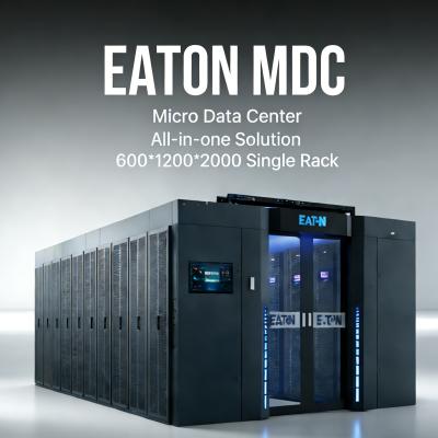 China Eaton Micro Modular Data Center Power Cube with 25-60kW Cooling Capacity 21.5-Inch FHD Touch Screen and Three Phase UPS System for sale