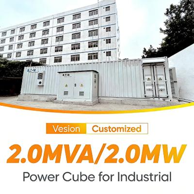 China Eaton Prefabricated 400kVA-2500kVA Power Cube with 97.3% Efficiency Three Phase Modular UPS System for AI Data Center for sale
