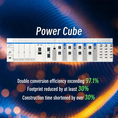 China Eaton Modular UPS 500-800KVA Power Cube with Pure Sine Wave and 97.3% Efficiency for Data Centers for sale