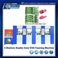 China Automatic EVA Double Color Shoe Sole Foaming Machine (3 stations) for sale
