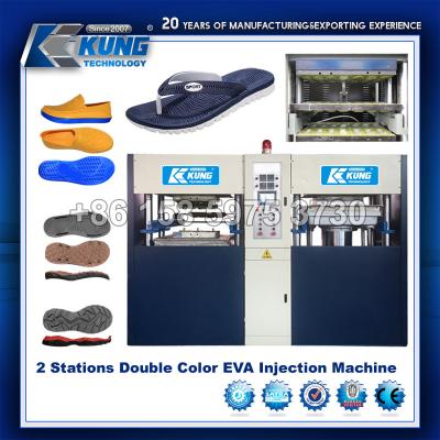 China (EVA machine) Double Color EVA Foam 6 Stations Molding Machine for sale