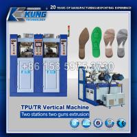 China New TPU/Tr Sole Making Vertical Machine Two Stations Two Guns for sale