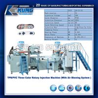 China TPR/PVC Three Color Rotary Injection Machine for sale