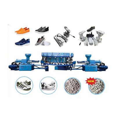 China Double Color PVC Automatic Rotary Shoe Direct Injection Moulding Machine for sale