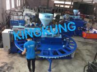 China Double Color PVC Automatic Rotary Shoe Direct Injection Moulding Machine for sale