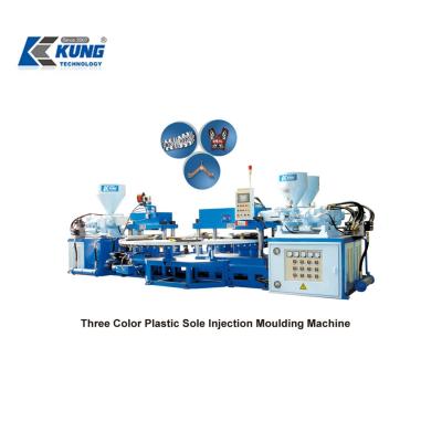 China Rotary PVC / TPR Shoe Sole Injection Machine Single / Double / Three Color for sale