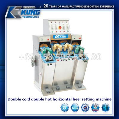 China Single Cold and Single Heat Horizzontal Heel Setting Machine for sale