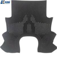 China New Causal Sport Upper Decoration Mens Fly Knitting Fabric Waved Shoes Vamp for sale