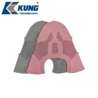 China New Causal Sport Upper Decoration Mens Fly Knitting Fabric Waved Shoes Vamp for sale
