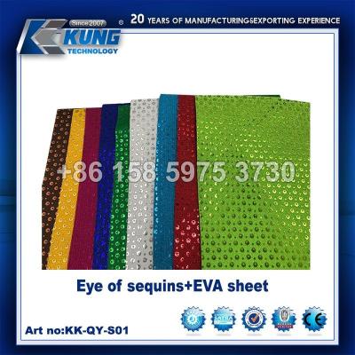 China Cheap Price Eye of Sequins and EVA Sheet Material for Shoe Making for sale