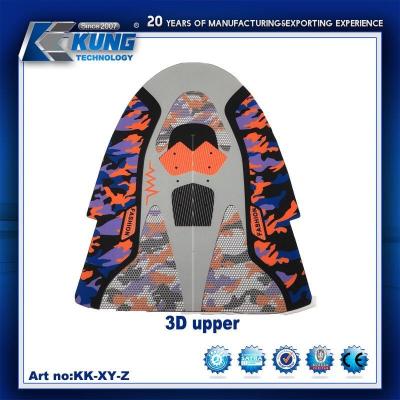 China Knitting Colorful Sport Upper 3D Flyknit Shoes Uppper for sale