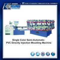 China Semi Automatic PVC Injection Molding Shoe Machine 20 Stations Single Color for sale