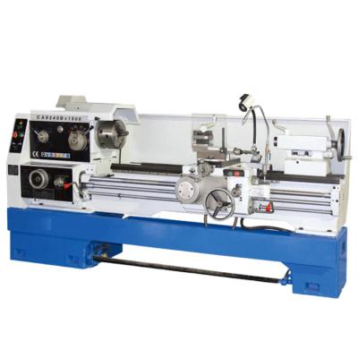 China Heavy Duty Gap Bed Turning Manual Lathe CA6180 Hole Trough Spindle 105mm Manual Lathe for sale