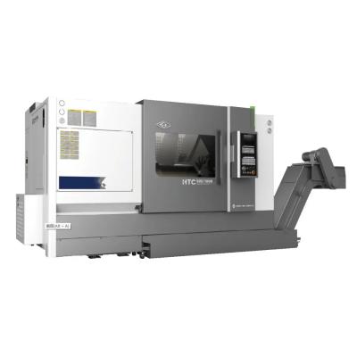 China CNC Lathe HTC50B Hydraulic Tailstock Horizontal 12 Station Servo Turret SMTCL Slant Bed CNC Lathe for sale