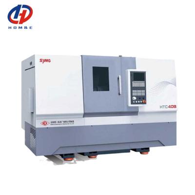 China FANUC High Rigidity High Torque CNC Lathe HTC40B 45 Degree Integral Slant Bed CNC Lathe For Metal for sale