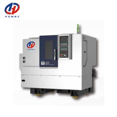 China Economical CNC Lathe T300 GSK Controller Programmable Hydraulic Tailstock Horizontal Slant Bed CNC Lathe for sale