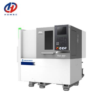 China CNC Lathe Small Size Parts Processing T5.1-500Q Precision Metal SMTCL CNC Slant Bed Lathe for sale