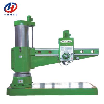 China Heavy Duty Radial Drill 100mm Max Drilling 360° Rotation Z30100 Radial Arm Drill Press for Metalworking for sale
