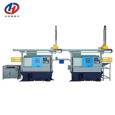 China Multi-equipment Automated Production Line CNC Lathe with Gantry Loader for sale