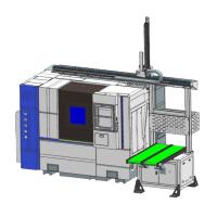 China High Speed CNC Lathe High Precision Automation Production Line Equipped with Gantry Loader for sale