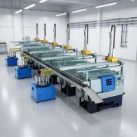 China High Efficiency Precision Machining Multi-equipment CNC Lathe Automatic Gantry Loader Automated Production Line for sale