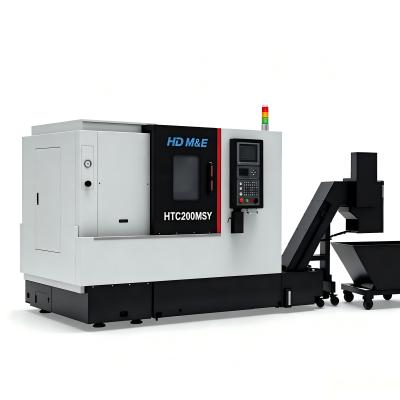 China High‑efficiency HTC200MSY High Accuracy Dual Spindle for Auto Parts Batch Machining CNC Turning Center for sale