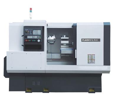 China FL550 Flat Bed CNC Lathe Linear Guideway Manual chuck 12