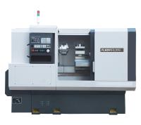 China FL550 Flat Bed CNC Turning Metal Lathe Manual Chuck Pneumatic Collet for sale