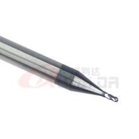 China 1mm 4 Flute Ball Nose End Mill Machining 1/8 Shank Tungsten Solid Carbide for sale