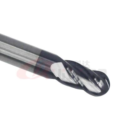 China 4mm 1/8 Inch Diamond Ball End Mill For Steel 4 Flutes RLD Tools for sale