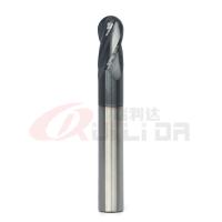 China 10mm 3/8 Carbide Ball Nose End Mill Cnc Router Bits 4 Flutes for sale