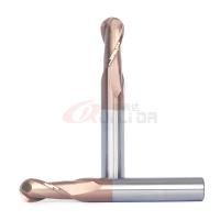 China 30 Helix Altin Coated End Mill Ball Nose 10mm Carbide End Mill for sale