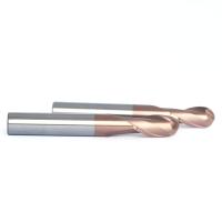 China 30 Helix Altin Coated End Mill Ball Nose 10mm Carbide End Mill for sale