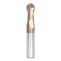 China 1/2 Inch 12mm Ball Nose End Mill 30 Degree End Mill Cutter Drill Bit AlTiSiN Coating HRC55 for sale