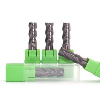 China 4 Flutes Corner Radius Cutter Solid Carbide Corner Rounding End Mill HRC60 for sale