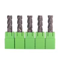 China 4 Flutes Corner Radius Cutter Solid Carbide Corner Rounding End Mill HRC60 for sale