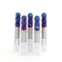 China 4Fl Diamond Ball Nose End Mill For Cutting Inconel 1/2 Shank for sale