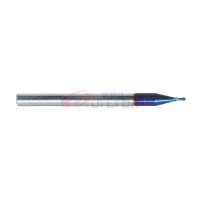China HRC65 High Hardness 1mm 2 Flutes Carbide Ball Nose Endmill For Titanium for sale