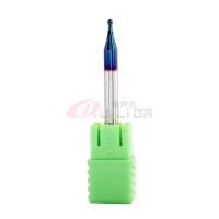 China HRC65 High Hardness 1.5mm 2 Flutes 30 Degree End Mill Carbide Ball Nose Endmill for sale