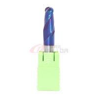 China 2 Flutes Ball Nose End Mill Hrc65 1/4
