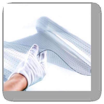 China High Transparency Invisible Self-Adhesive Transparent LED Film for sale