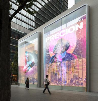 China 2.5mm Thickness Transparent LED Film For Advertising Screens 816x384mm Module Size for sale
